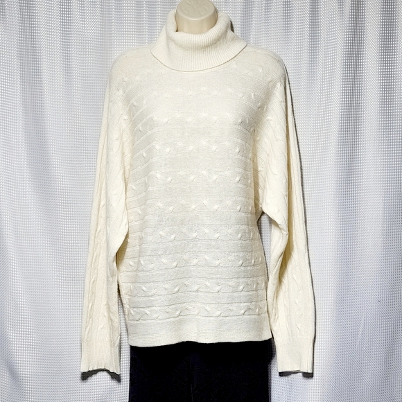 Bianco + Blu | Sweaters | Vintage Bianco Blu Ivory Merino Cashmere ...